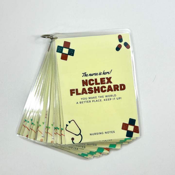 NCLEX FLASHCARD NURSING NOTES FLASHCARDS | Lazada PH