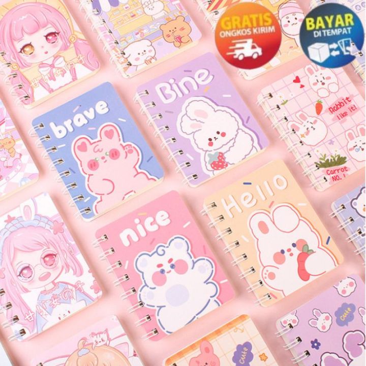 Sandbox Kp115 Buku Tulis Mini A7 Motif Kartun Notebookring A7 Mini