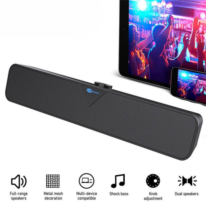 Lenovo Lecoo Soundbar Active Speaker Dynamic Sound 6W Wired Version ...