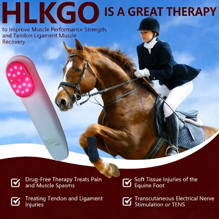 Equine Injury Recovery Laser, 4x808nm Therapy Device with TENS and Red ...
