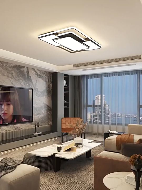Tricolor Modern Chandelier Ceiling Lights Living Room Center Light for ...