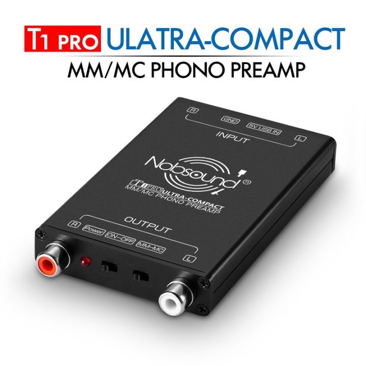 Nobsound HiFi Ultra Compact Phono Turntable Preamp MM MC Input for ...