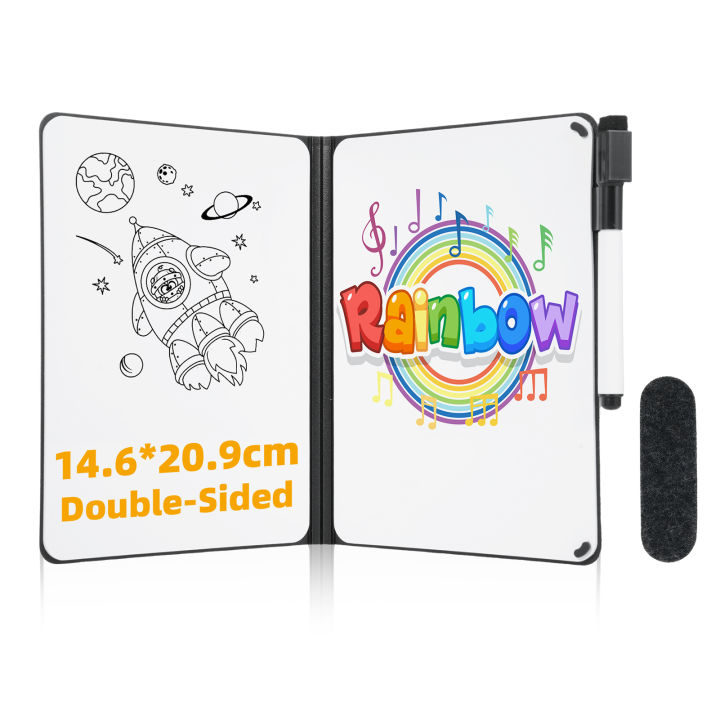 Double Sided Dry Erase Boards A5 Whiteboard Portable Writing Board with ...