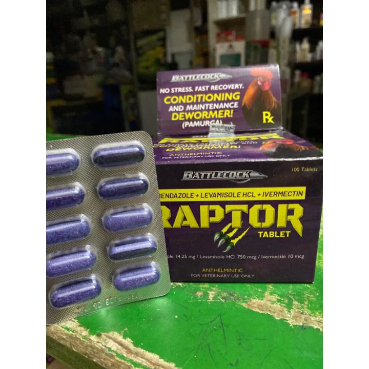 RAPTOR TABLET 10'S, ISANG BANIG.for veterinary use only | Lazada PH