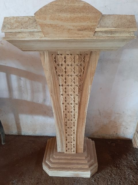 Podium Panggung Pidato Kayu Jati 70 Cm X 35 Cm X Tinggi 120 Cm | Lazada ...