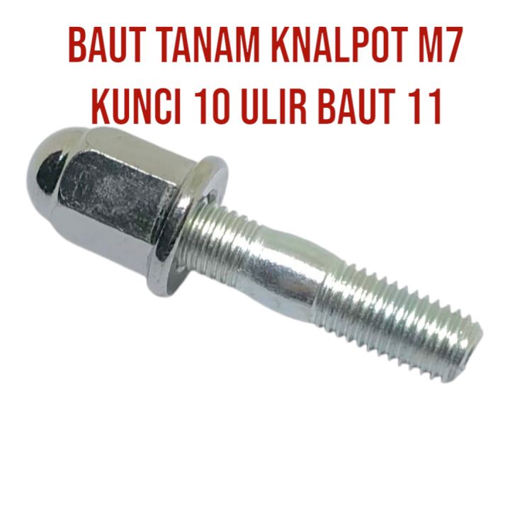 Baut Tanam knalpot plus mur Honda Vario Scoopy PCX M7 baut 11 kunci 10 ...