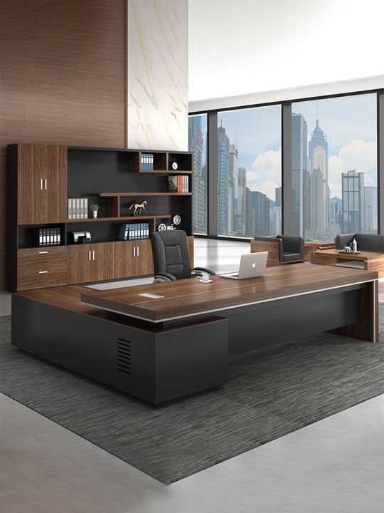 Modern Minimalist Office Furniture Large Desk Executive President ...