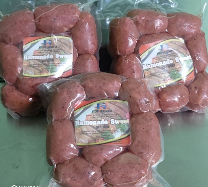 Hamonado smoke longganisa. 12pcs to 15pcs per pack. Limited delivery ...