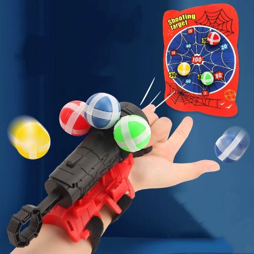Superhero Spider Goo Ball Launcher Children's toy hero spider launcher ...