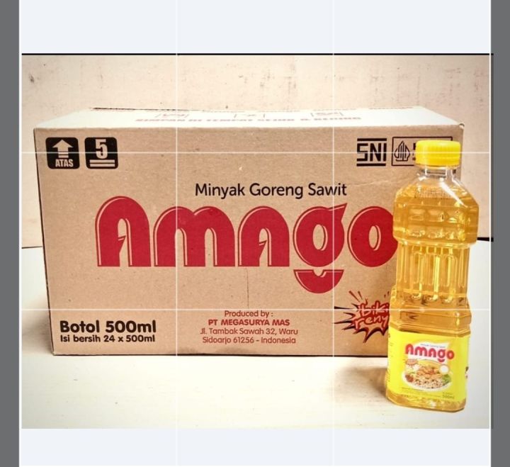 AMAGO botol 500 ml x 24 botol | Minyak goreng botol kemasan 1 dus | Lazada Indonesia