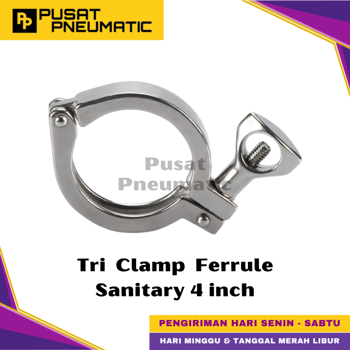 4" Tri Clamp Ferrule Sanitary Stainless Steel 304 4 inch | Lazada Indonesia