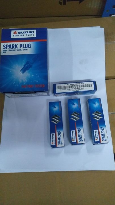 Busi mobil original SGP BKR6E mobil suzuki apv/futura injection 4 pcs ...