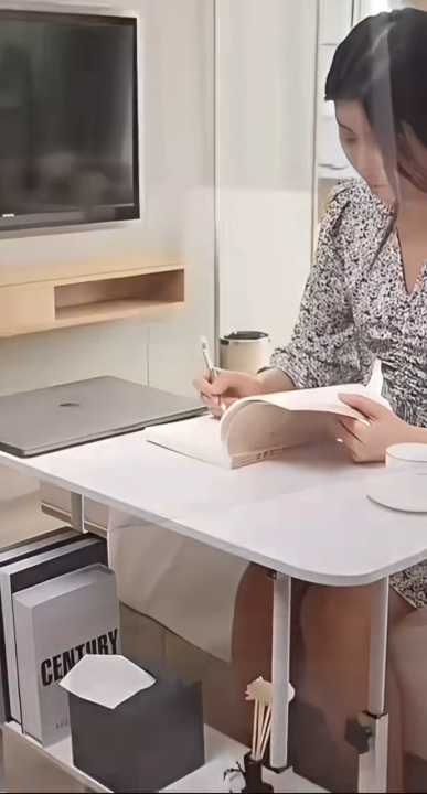 Adjustable portable standing laptop desk study desk bedside table ...