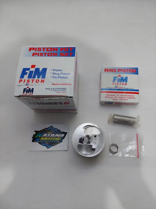 Piston Kit Ring Seher KAZE FIM Custom.PNP Supra 125 Kirana 125 Karisma ...
