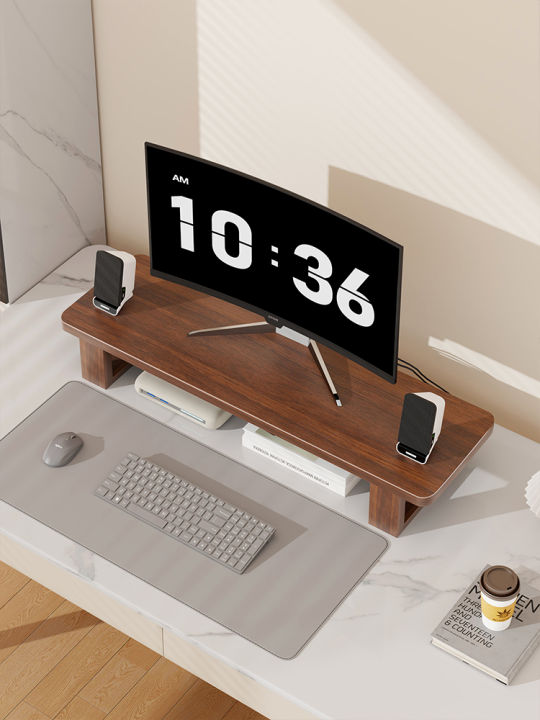 Elevated Desktop Computer Monitor Stand Office Desk Organizer ...