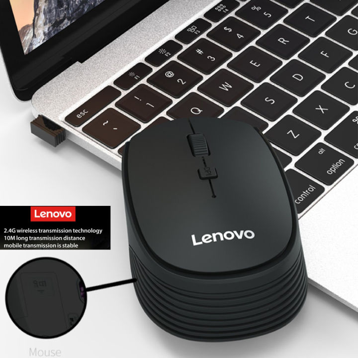 Lenovo Mouse M202/Lecoo WS202 2.4GHz Wireless Mouse Business Office 4 ...