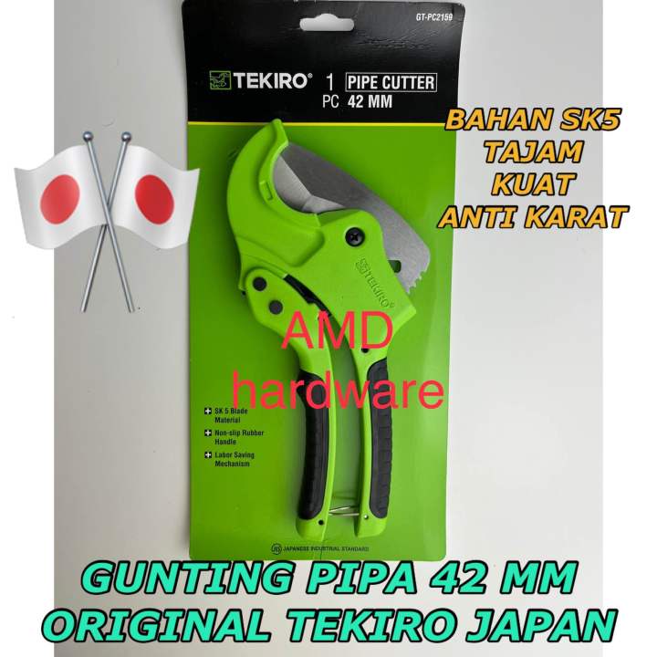 GUNTING PIPA PVC 42MM TEKIRO KAPUSI ORIGINAL JAPAN 42 MM PIPE CUTTER ...