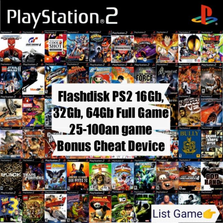 Flashdisk Full Game PS2 100 Game | Lazada Indonesia