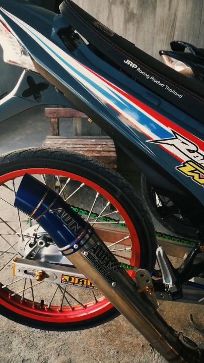 AUN Conical Big Tip Full SET Motorcycle Exhaust Muffler Pipes 51mm free ...