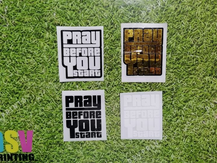 Pray Before you start Sticker cutout | Lazada PH