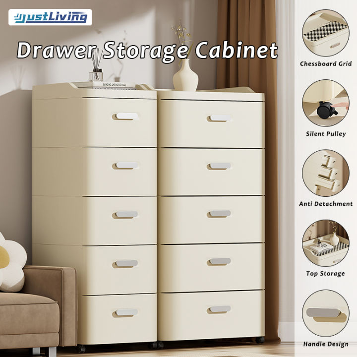 JustLiving 1PC 36/42/52cm White Cabinet Storage Cabinet/Drawer Cabinet ...