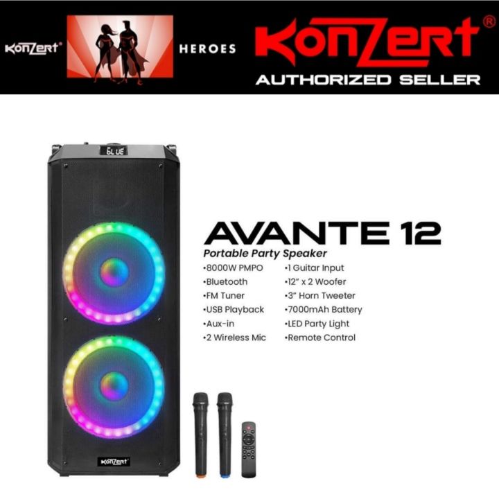 KONZERT AVANTE 12 Portable Party Speaker | Lazada PH