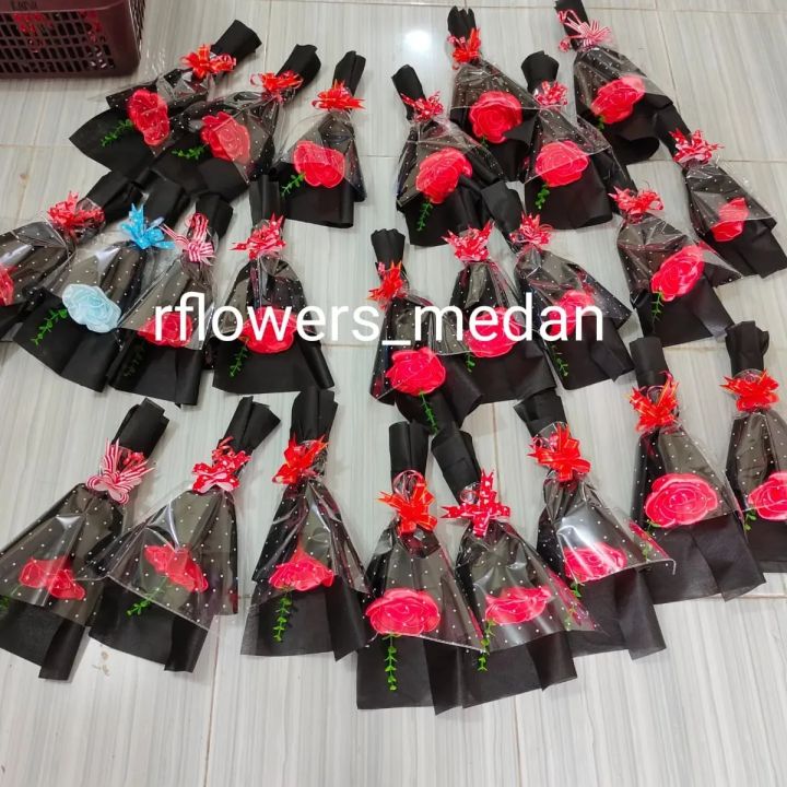 buket bunga setangkai satin | Lazada Indonesia