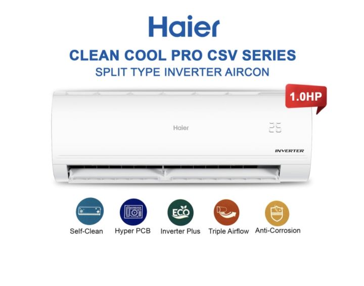 Haier 1hp Hsv09csv32 Split Type Inverter Airconinstallation Not 1964