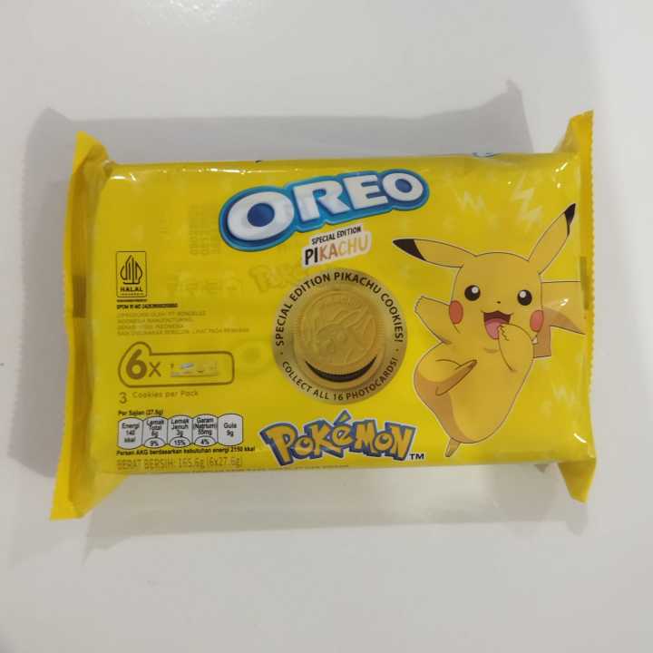 Oreo Pokemon Biskuit Sandwich Chocolate & Banana Cream 6x27.6g/Oreo ...