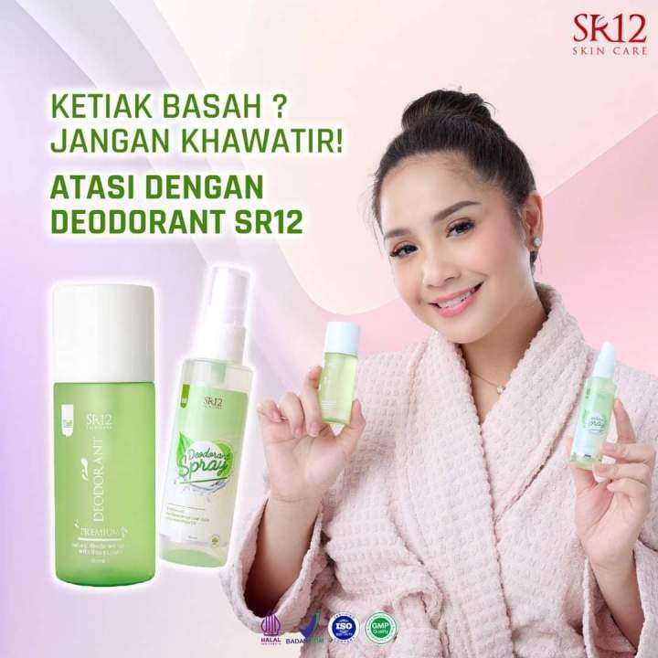 Deodorant deodorant spray SR12 deodoran premium sr12 deodorant sr12 reguler bebas bau badan ...