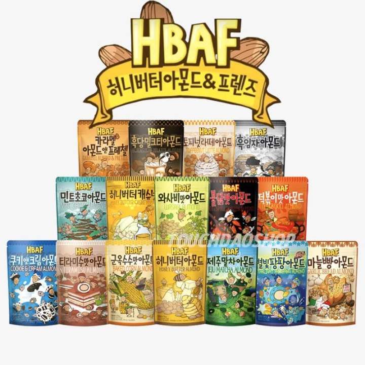 พร้อมส่ง HBAF Almond Korea Tom’s farm มี 17 รส น้ำหนัก 190 กรัม / 210 กรัม | Lazada.co.th
