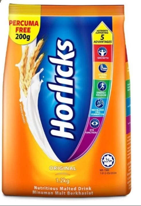 Horlicks Original Nutritious Malted Drink 1.2kg | Lazada