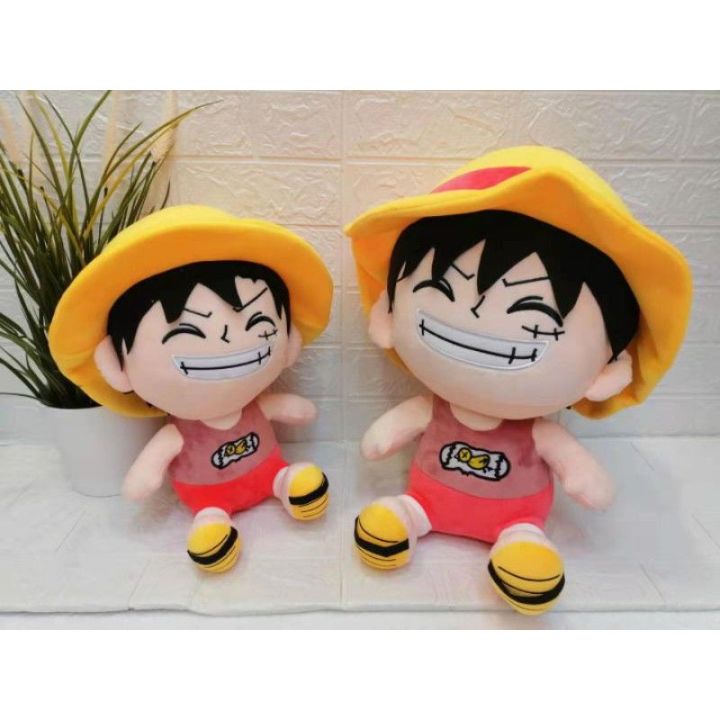 40cm(2#) Luffy ONE PIECE 路飞Soft Toys Cartoon Soft Plush | Lazada