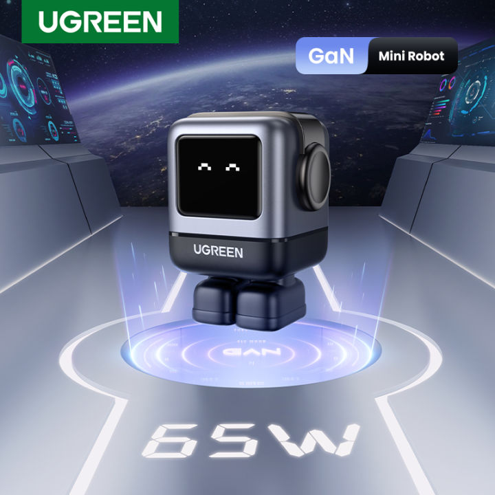 【Nexode】UGREEN Uno 65W หัวชาร์จเร็ว RoboGaN Fast Mini Robot Charger RG ...