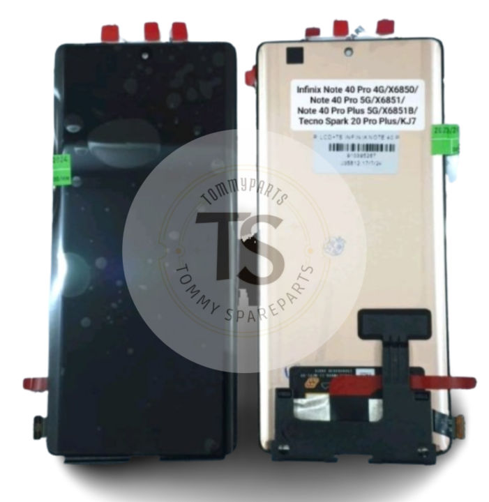 LCD TOUCHSCREEN INFINIX NOTE 40 PRO 4G 5G X6850 X6851 NOTE 40 PRO PLUS ...
