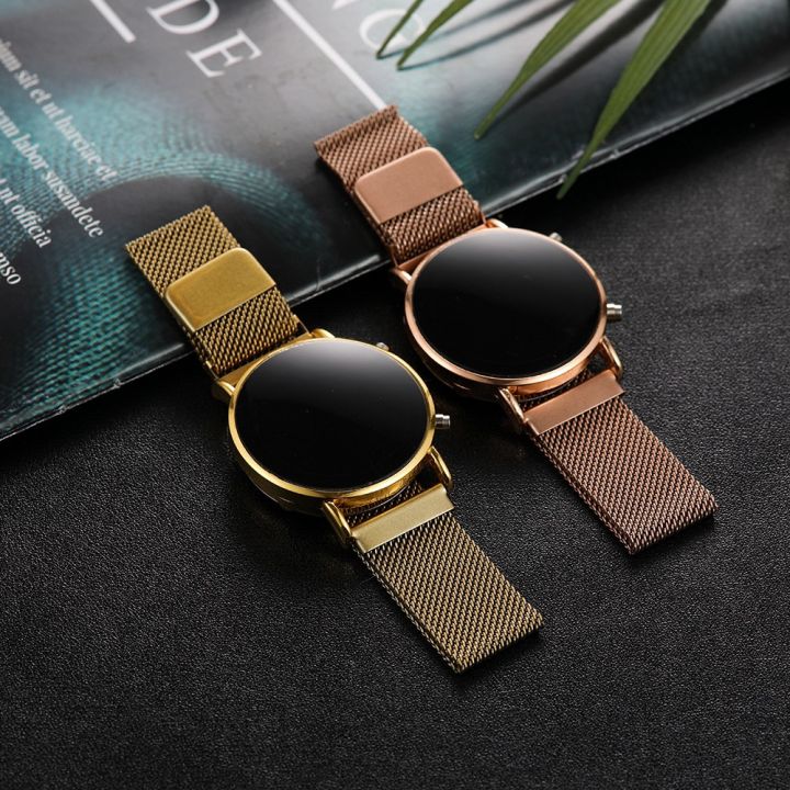 Relo New LED Magnet Buckle Watch Creative Sports Digital Watches ...