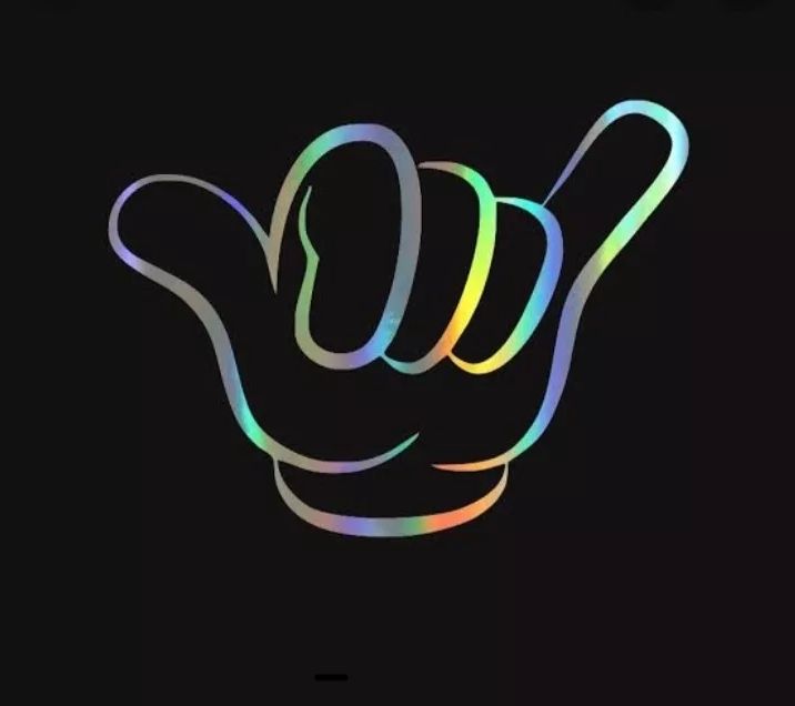 0327 sticker cutting kaca mobil dan body mobil universal motif tangan ...