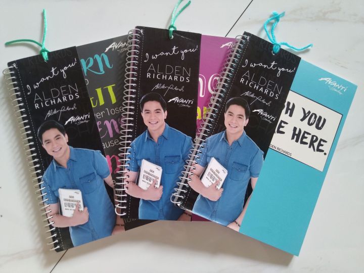 Avanti ALDEN RICHARDS Premium Spiral Notebook with Free BookMarks ...
