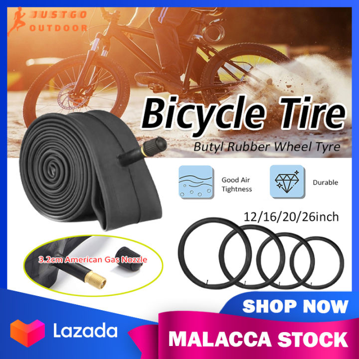 Bike Inner Tube 20" 26" Durable Butyl Rubber Road Bike Tire Schrader ...
