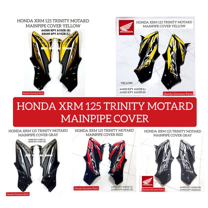 Honda XRM 125 Trinity Genuine Original Mainpipe Cover Pair Set | Lazada PH