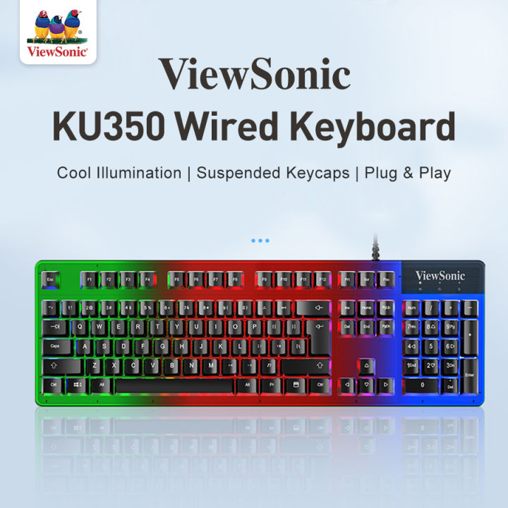 View Sonic KU350 Mechanical Keyboard 104keys Wired Gaming Ergonomic ...