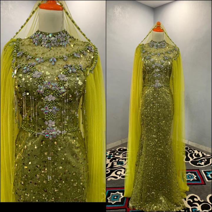 gaun pengantin slim squin full | Lazada Indonesia