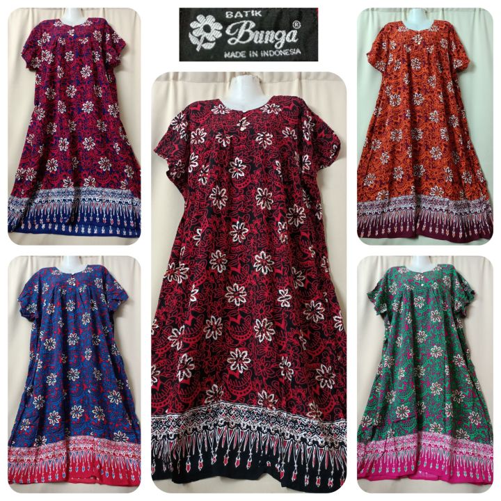B5 (Size 5XL) (Bunga) Baju Tidur Batik/Baju Batik - Cotton Indonesia ...