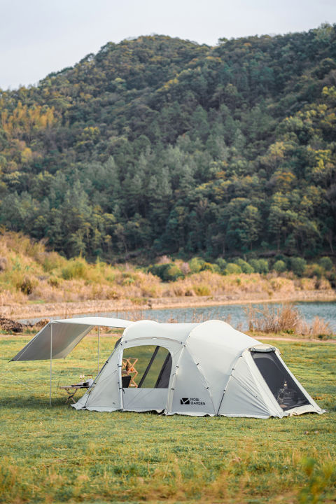 MOBI GARDEN Camping Family Tent For Glamping 3-4 Person Waterproof Anti ...