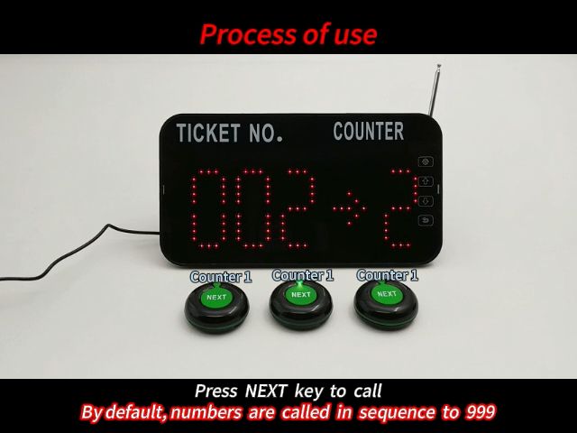 Queue Wireless Calling System for Restaurant Hospital Kitchen Call ...