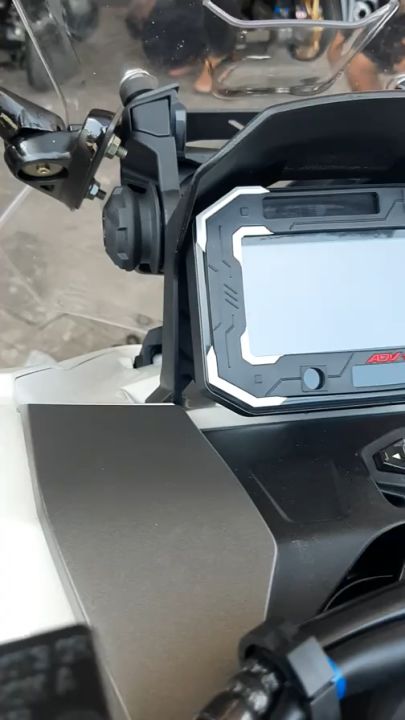 MotoMaven Rubber sticker & scratch resistant spido meters Honda ADV 160 ...