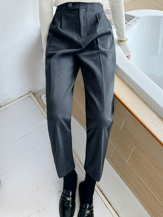 JAJP | Quần Lông Harem Đẹp Dành Cho Người Đi Làm Màu Xám | Lazada.vn