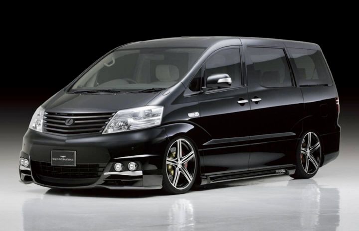 Toyota alphard anh10 Wald black bison front bumper 2003 2004 2005 2006 ...