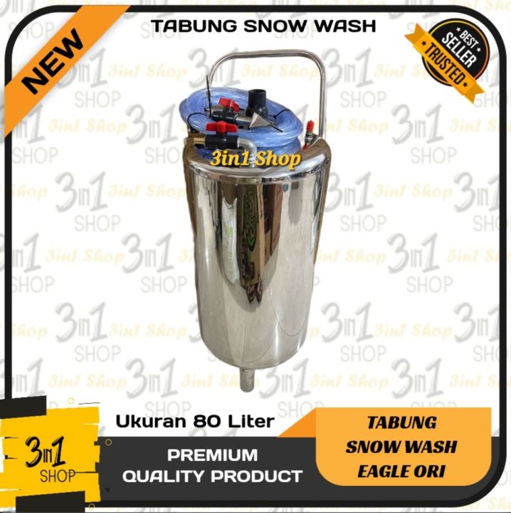 Tabung Snow Wash 80 Liter Stainless Steel 304 / Tabung Salju 80 Ltr ...