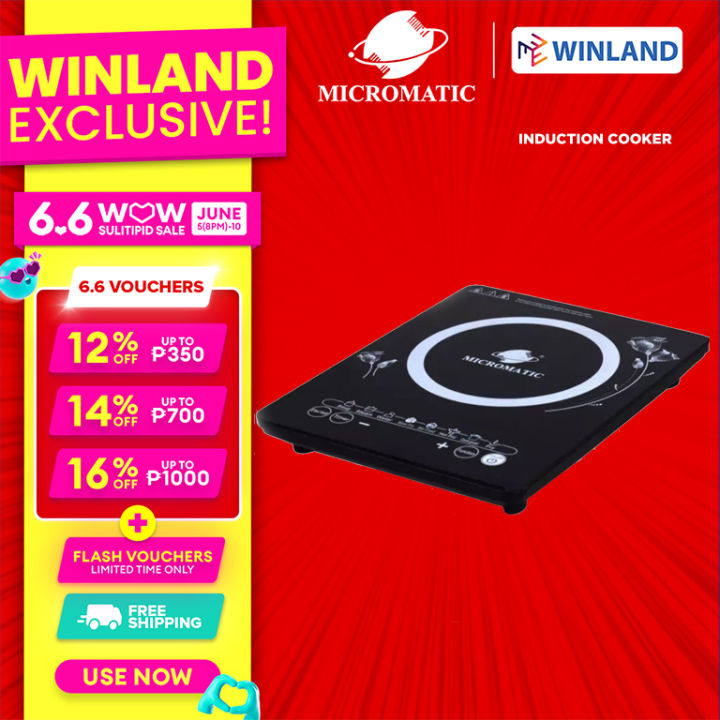 Micromatic by Winland Induction Cooker with 8 Multiple Cooking Functions MIC-21 | Lazada PH